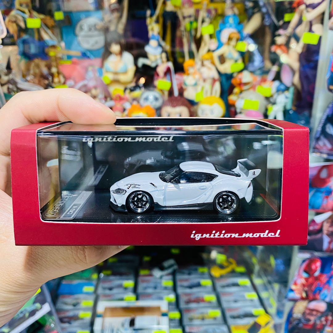 Ignition Model 1/64 Die-Cast Model Car Pandem Toyota Supra A90 Pearl ...
