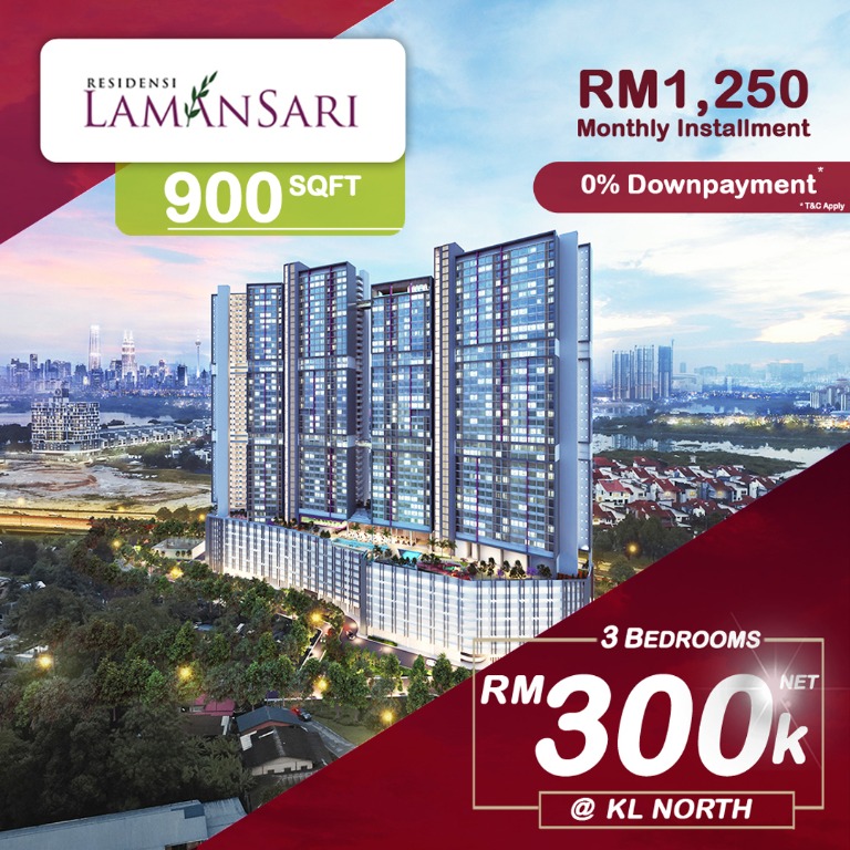 LAMAN SARI MRR2 KL 3 Bedrooms 2 Bathrooms 900sqft, Property, For Sale ...