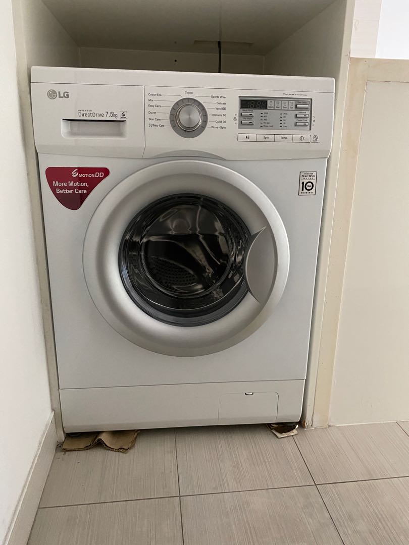 LG direct drive 7.5kg inverter washing machine, TV & Home Appliances ...