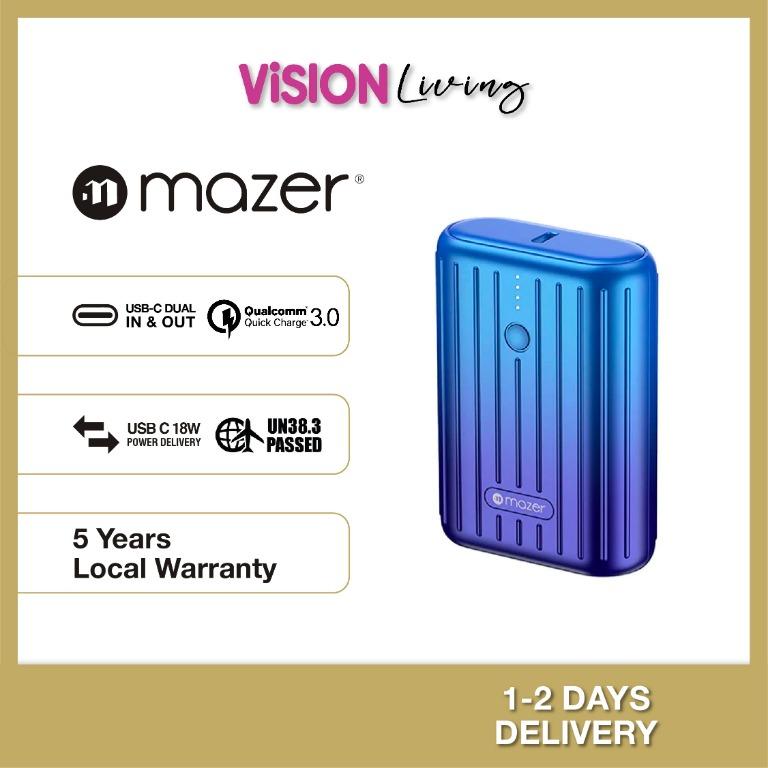Mazer Power Boost Super Mini 10000mAh 10 PD 18W Fast Charging Dual ...