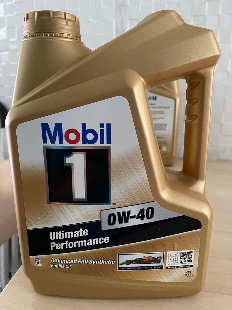 Mobil 1 Gold Engine Oil 0W-40, Car Accessories, Accessories on Carousell