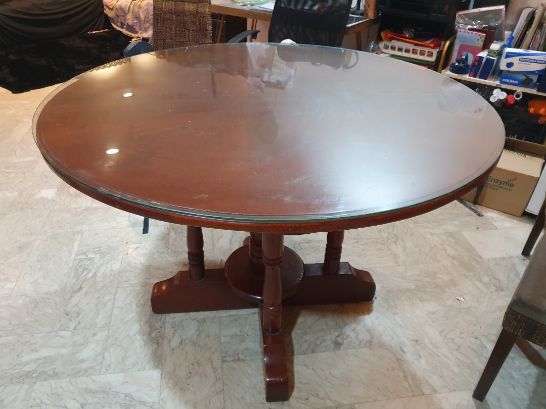 Narra Round Table, Furniture & Home Living, Furniture, Tables & Sets on ...