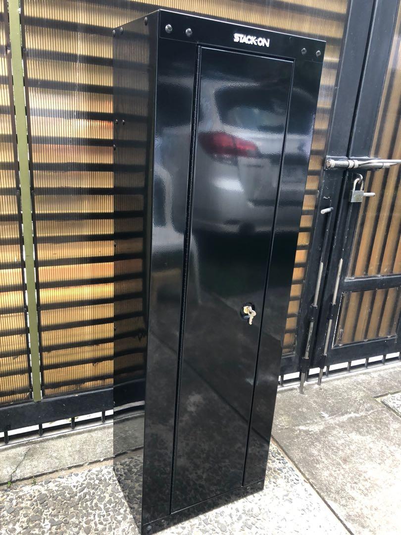 New Imported Stackon Steel 5-8 Gun Rifle Safety Firearms Cabinet Safe ...