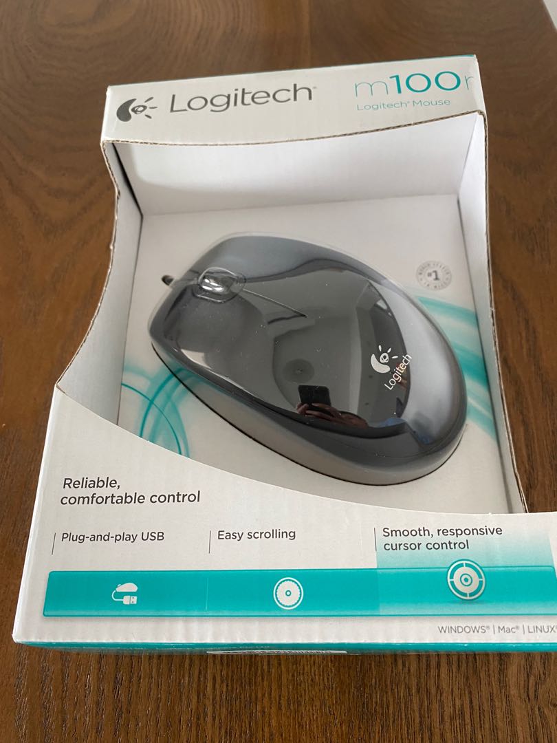 New Logitech m100r Mouse, Computers & Tech, Parts & Accessories, Mouse ...