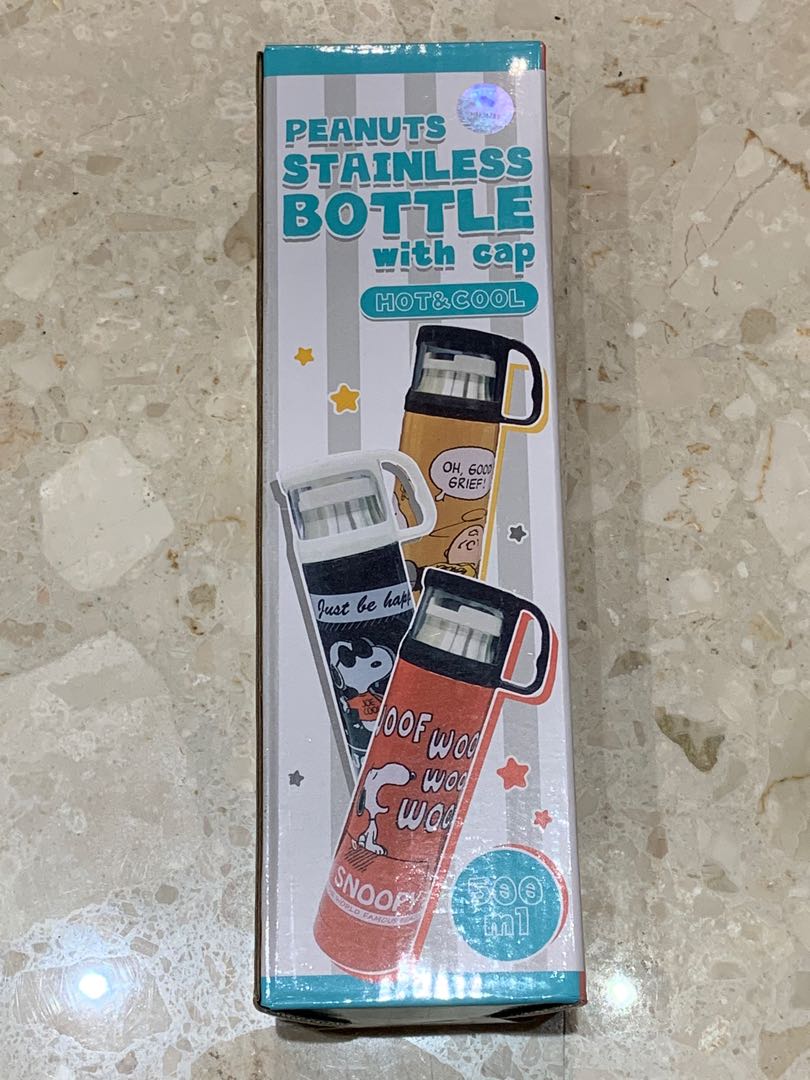 Peanuts thermal flask, Luxury, Accessories on Carousell