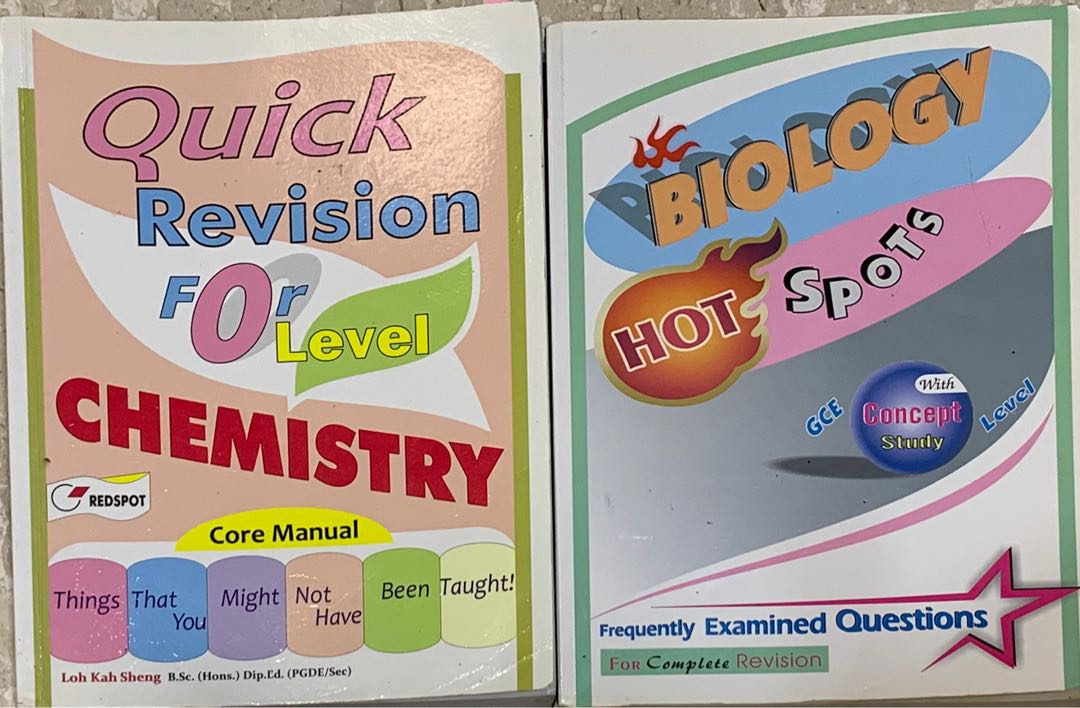 Redspot O level Chemistry & Biology, Hobbies & Toys, Books & Magazines ...