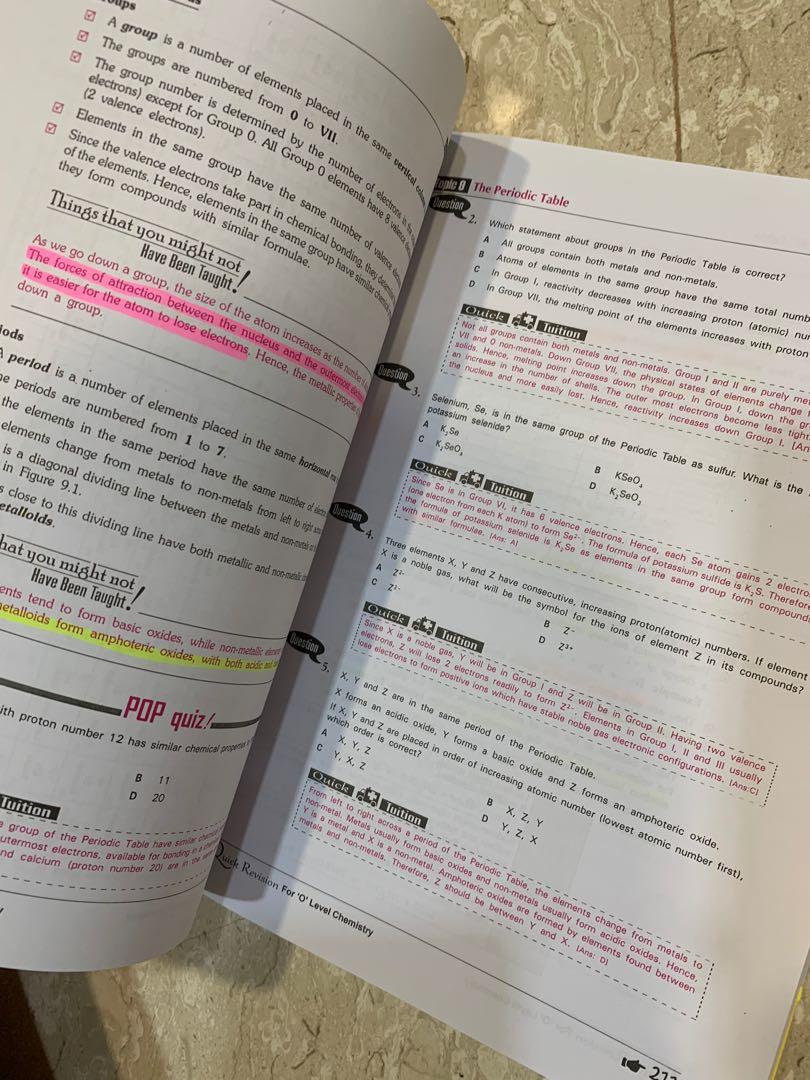 Redspot O level Chemistry & Biology, Hobbies & Toys, Books & Magazines ...