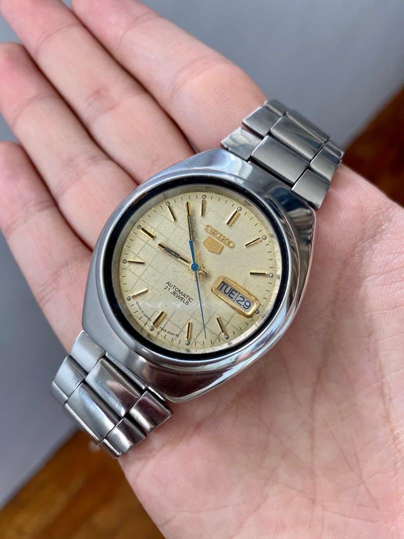 Seiko Grid-faced Dial, Luxury, Watches on Carousell