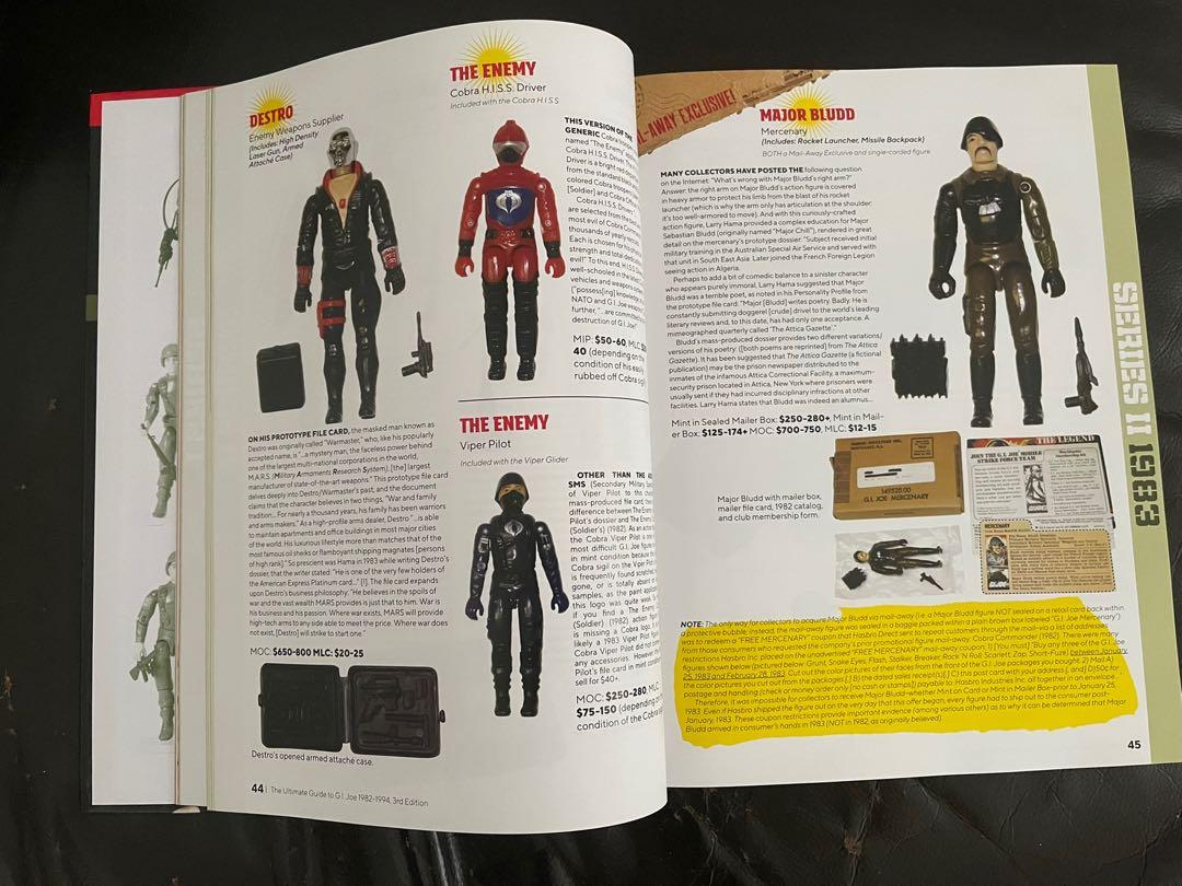 Ultimate guide to vintage GI Joe hard cover book 1982-84, Hobbies ...