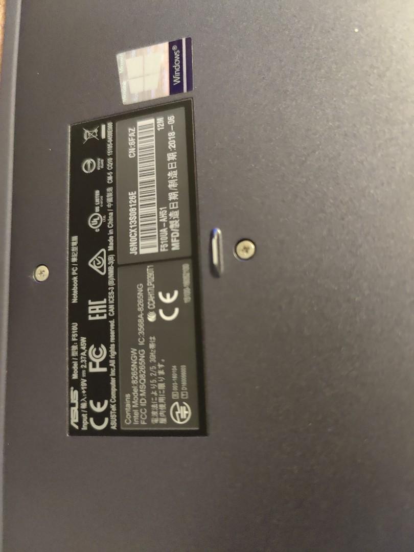 Asus vivobook f510u, Computers & Tech, Laptops & Notebooks on Carousell