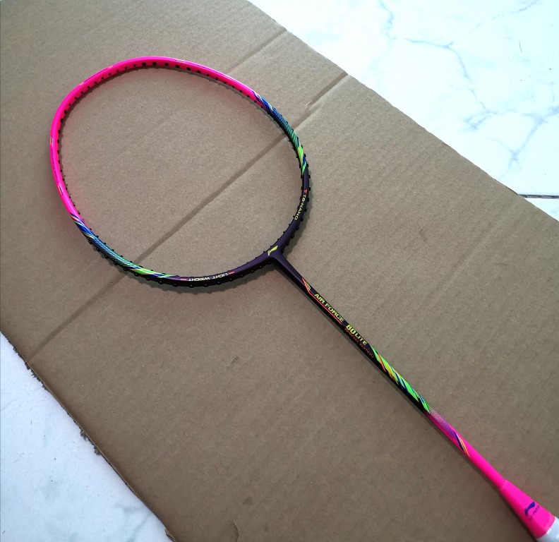 [BNIB-Authentic] - Lining Air Force 80 Pink Lady Racket, Sports ...