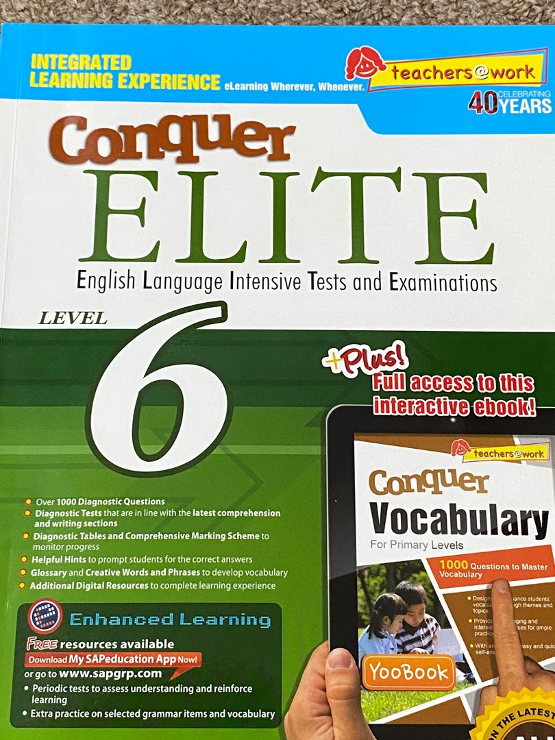 Conquer Elite , Grammar Book and Psle booklet , Hobbies & Toys, Books & Magazines, Assessment ...