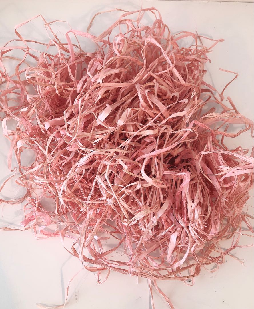 Coral Pink Rustic Raffia ( all in pictures), Furniture & Home Living ...