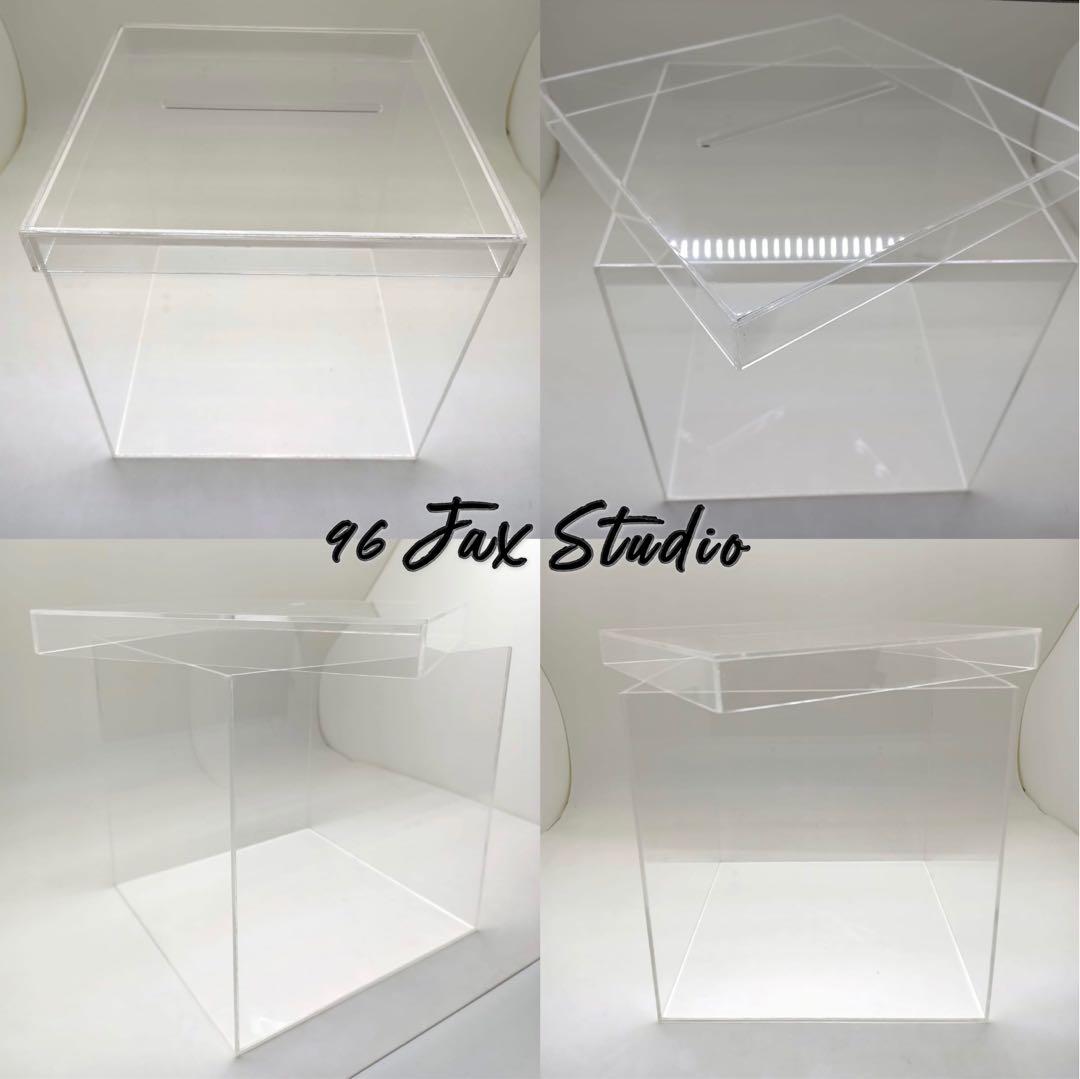 Customised Laser Cutting Acrylic Box (with or without handle) / Display ...