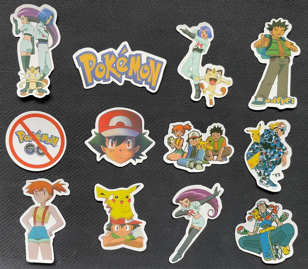 Doraemon & Pokemon Waterproof Stickers (comes in various patterns ...