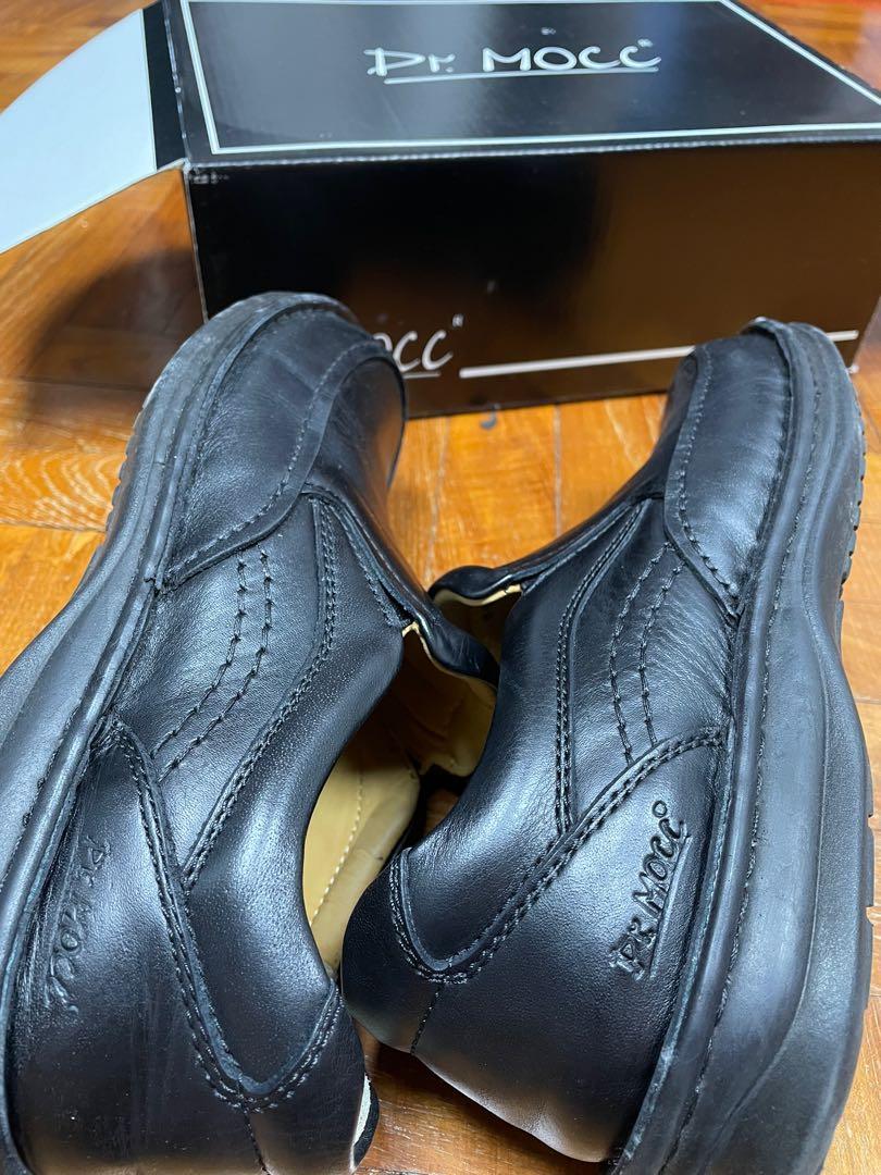 Dr Mocc Black Leather Shoes (Size 41), Men's Fashion, Footwear, Dress ...