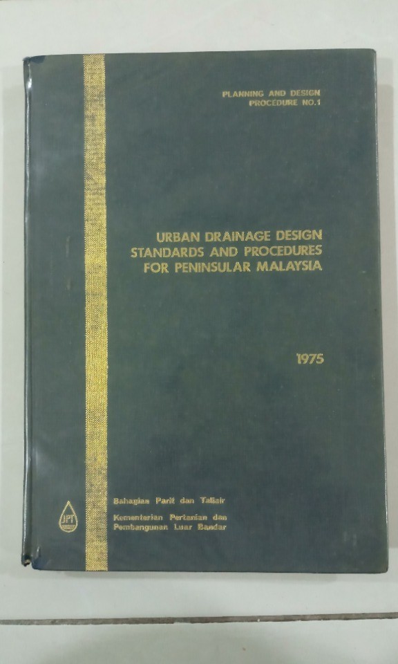 Engineering book : Urban Drainage Design Standards and Procedures for ...