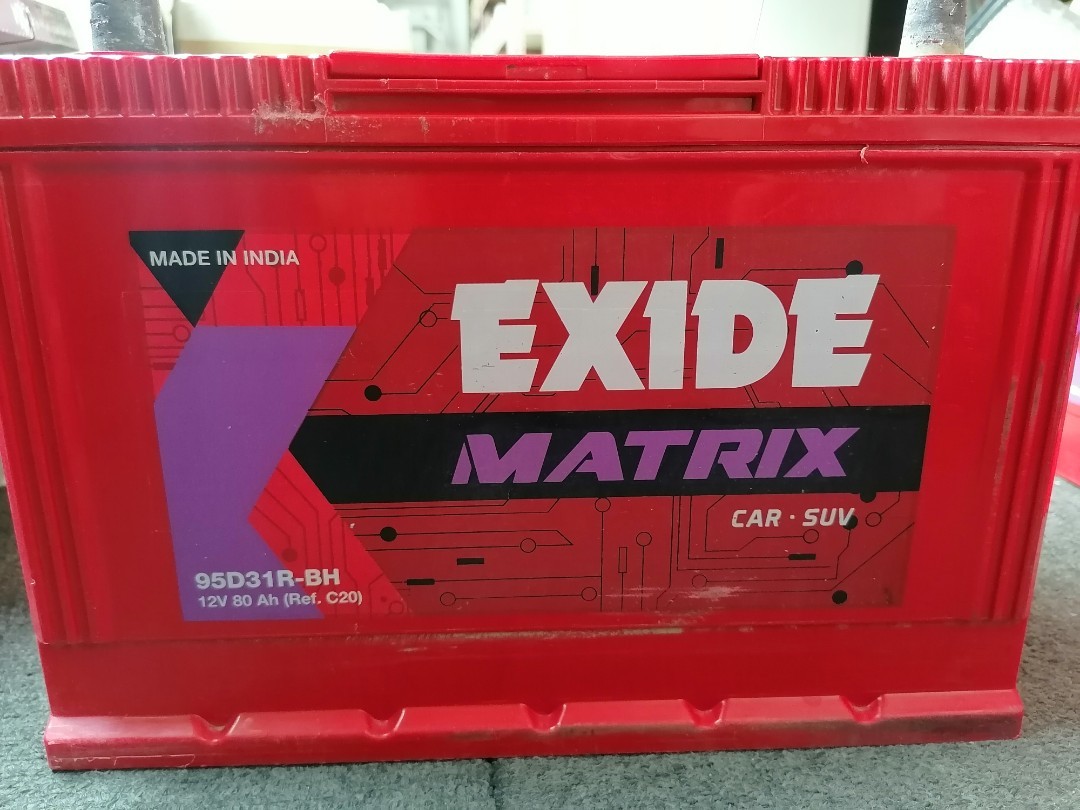 Exide battery - 95D31R-BH, Car Accessories, Car Workshops & Services on ...