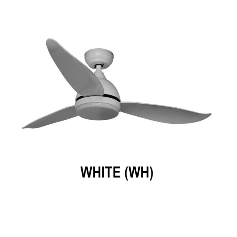 Fanco B Star Ceiling Fan with 3-Tone LED light + Remote Control ...