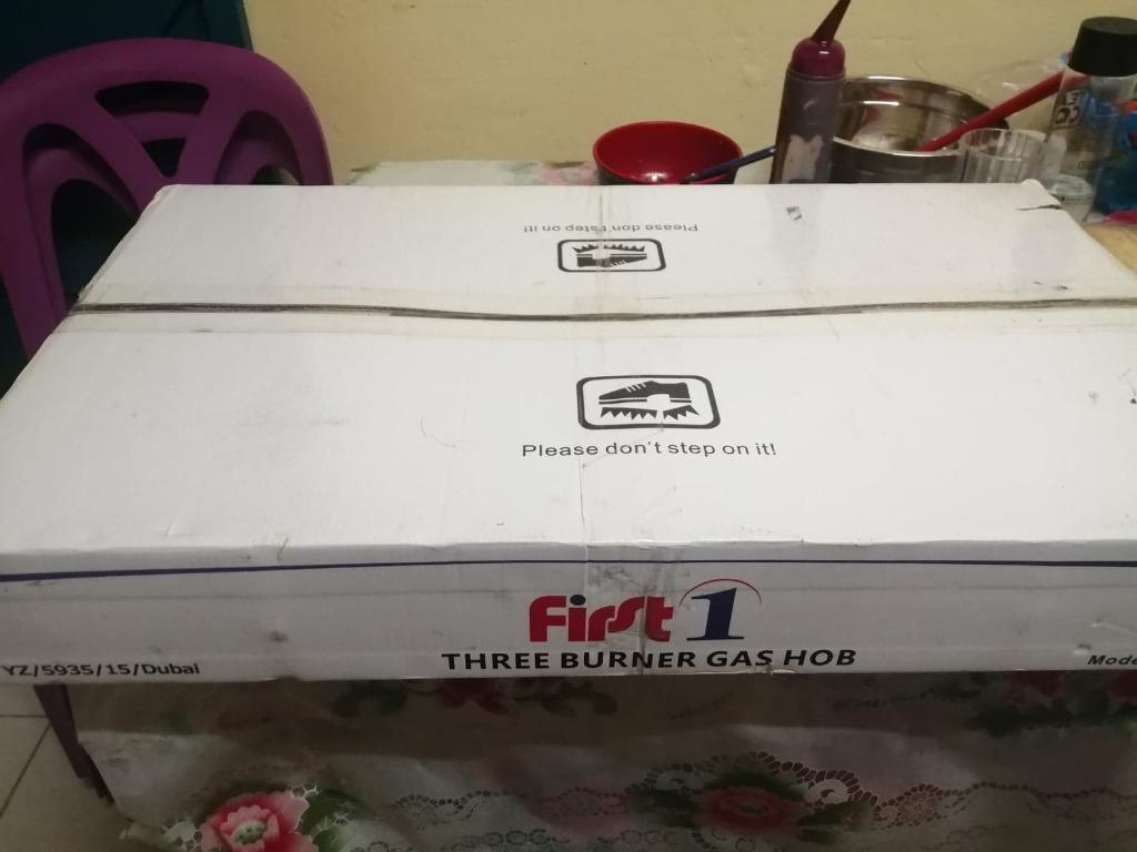First1 3-Burner Table Top Gas Stove, Furniture & Home Living ...
