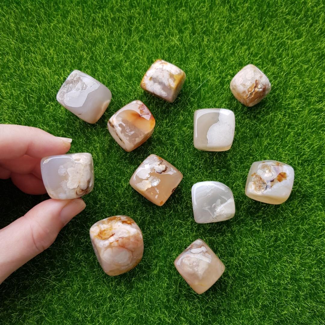 Jewelry & Beauty Jewelry Making & Beading Flower Agate Cubes etna.com.pe