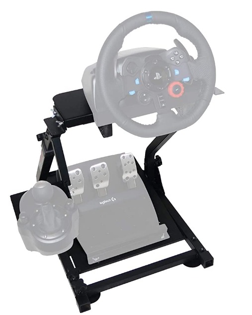 Foldable racing wheel frame for PS4 PS5 and PC racing sims., Video ...