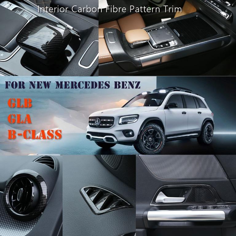 For 2020 Mercedes GLA H247 /GLB X247/ B- Class W247 interior premium CF pattern trim, Car ...