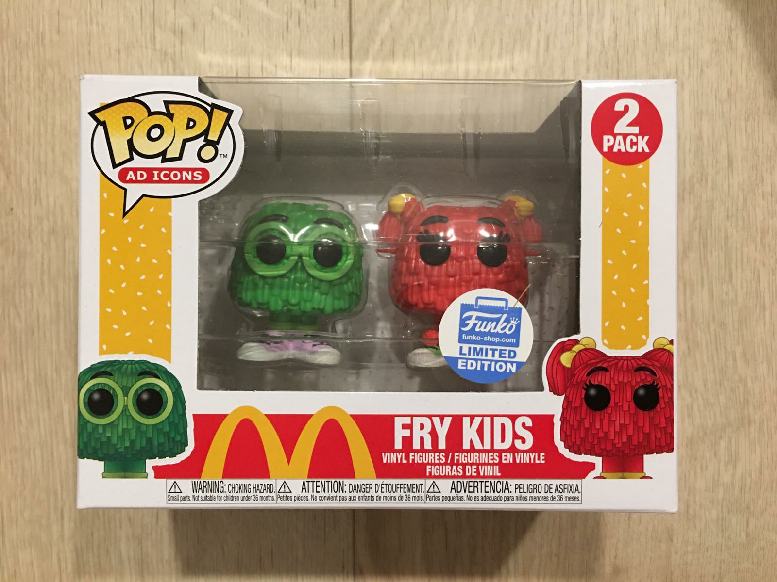 Funko Pop - Mcdonalds Fry Kids green and red Funko shop exclusive ...