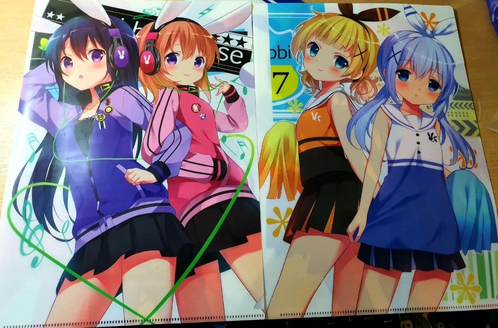 GochiUsa Character Artwork Plastic File, Hobbies & Toys, Stationery ...