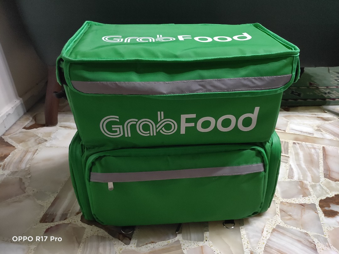 Grab food delivery bag., Sports Equipment, Bicycles & Parts, Parts ...