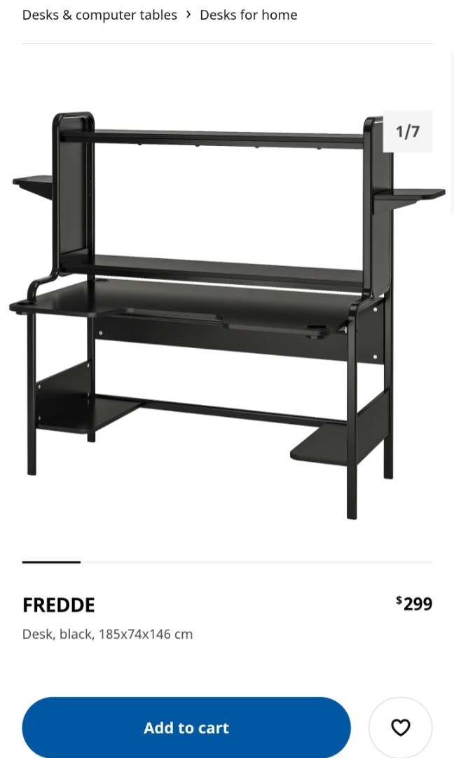 Ikea computer table, Furniture & Home Living, Furniture, Tables & Sets ...