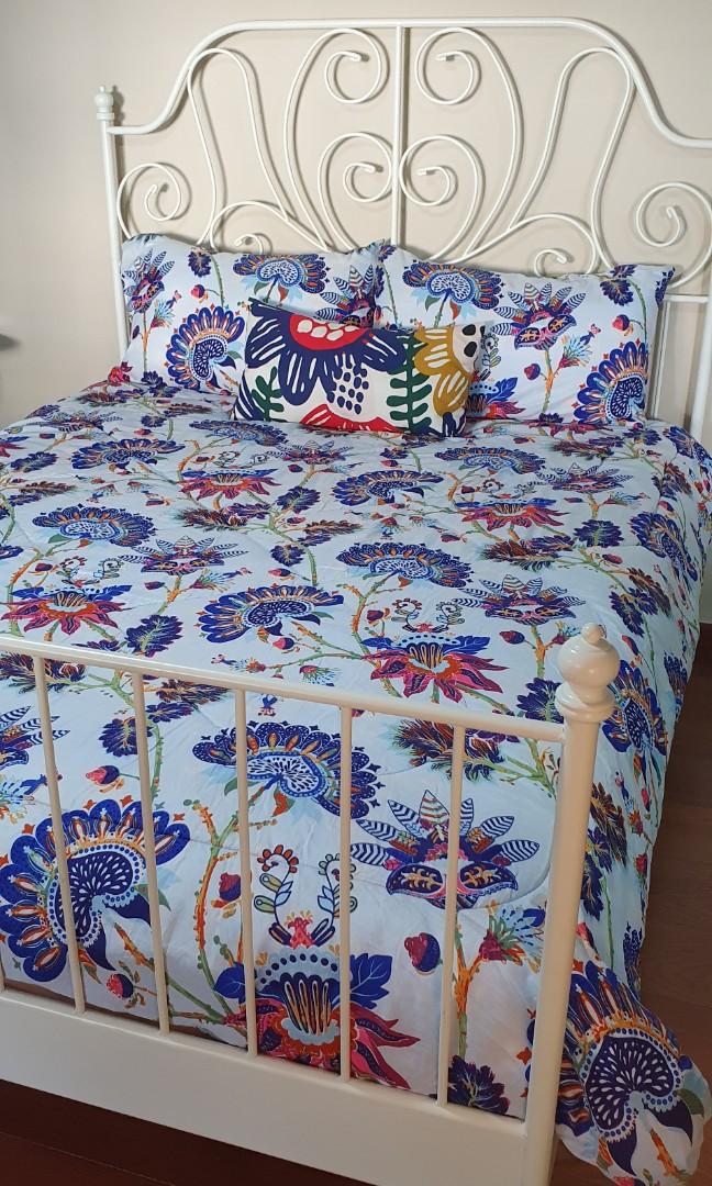 Ikea Leirvik Bed Frame - Queen Size, Furniture & Home Living, Furniture ...