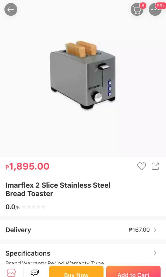 Imarflex Stainless Toaster, TV & Home Appliances, Kitchen Appliances ...