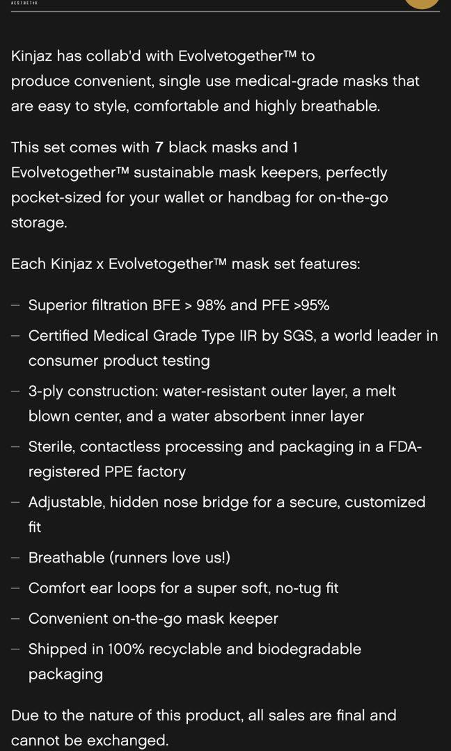 Kinjaz x Evolvetogether Mask Limited edition, Hobbies & Toys ...