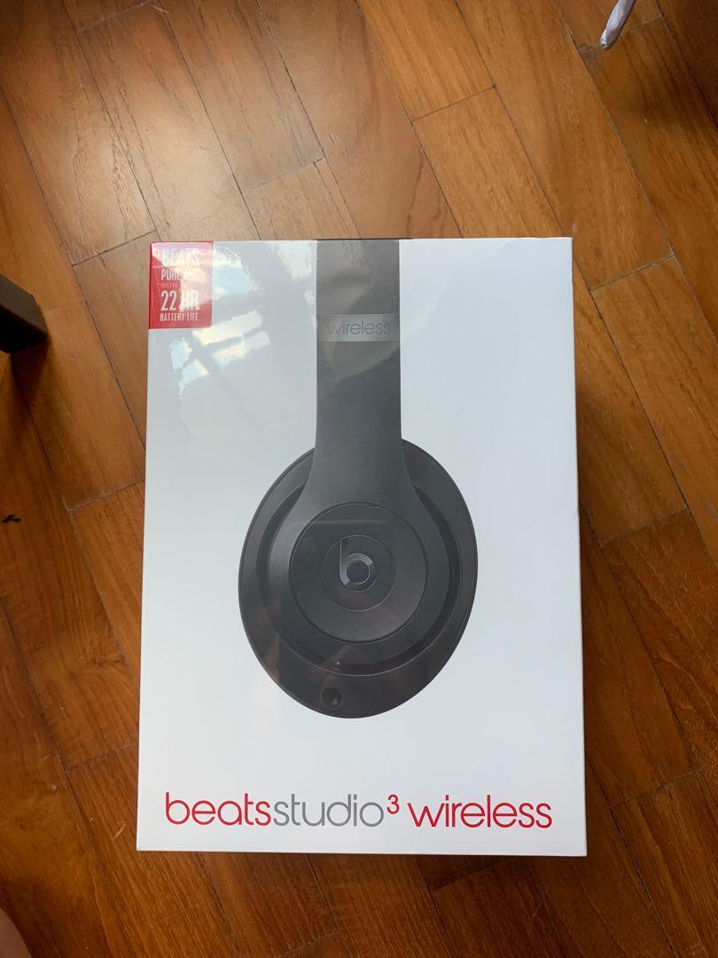 matte black beats studio 3 wireless, Audio, Earphones on Carousell