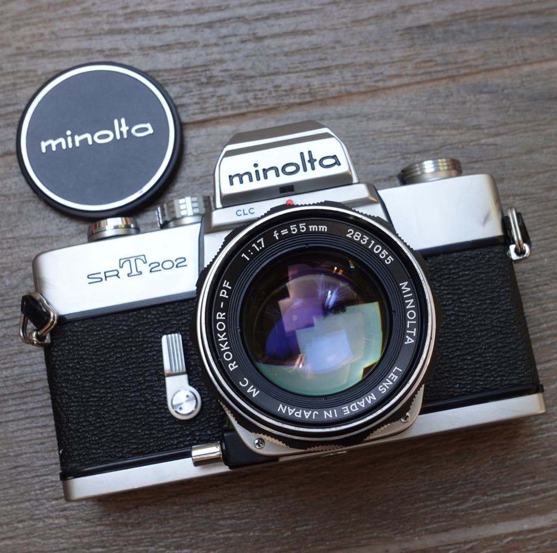 Minolta SRT 202 with Rokkor PF 55mm f1.7 [35mm Film Camera ...