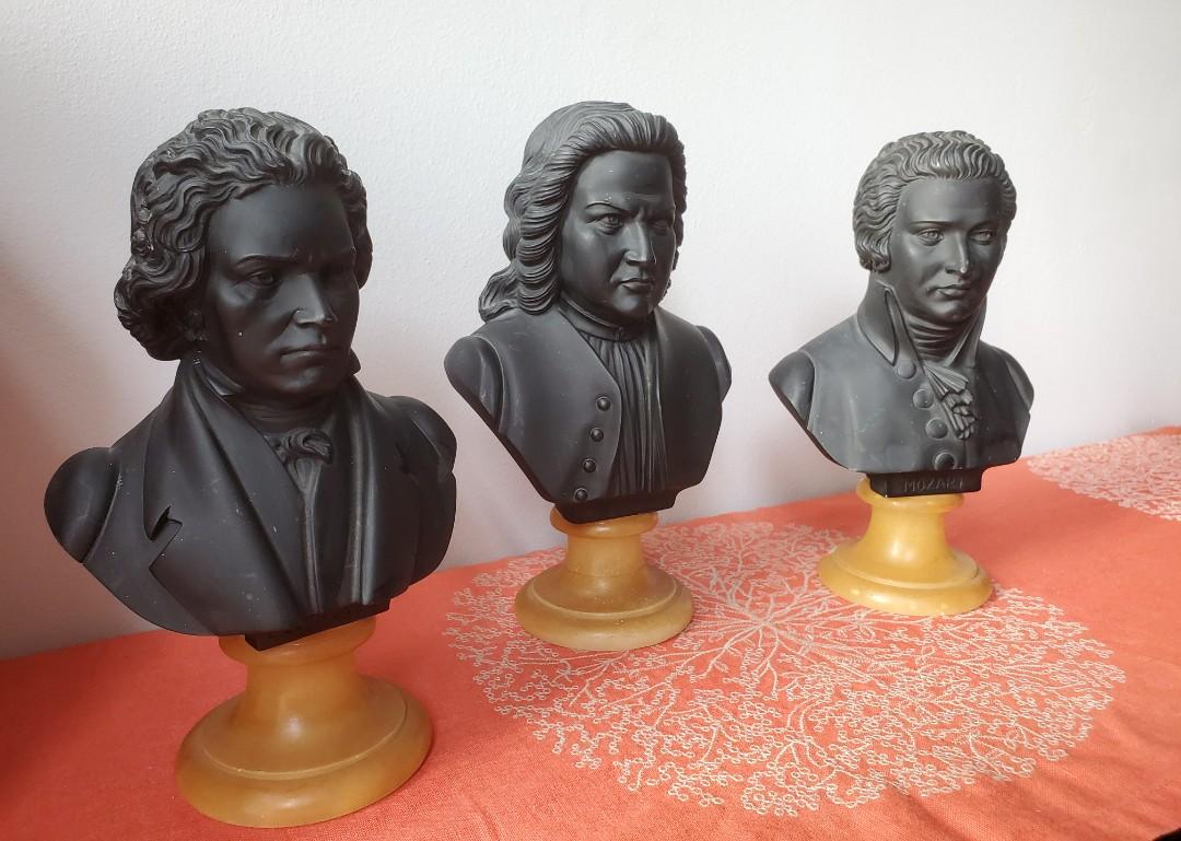 Vintage Busts: Beethoven, Brahms, Mozart, Hobbies & Toys, Memorabilia ...