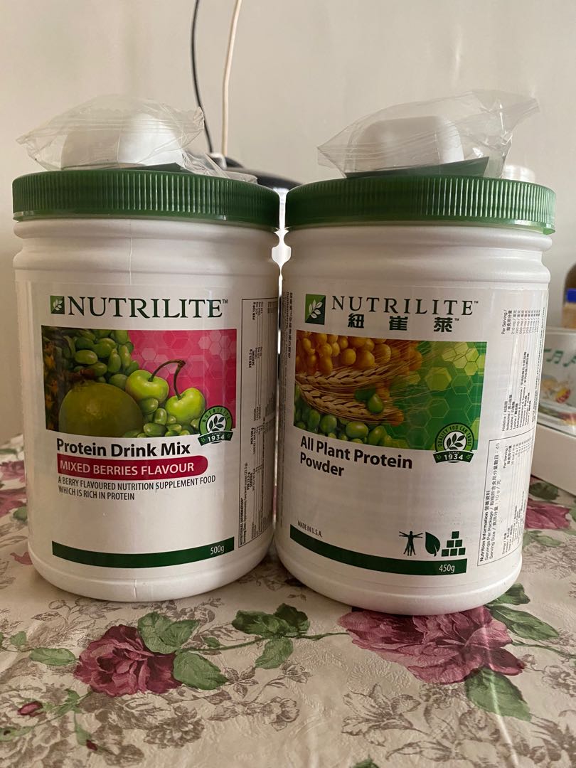 Nutrilite Protein Powder FREE spoon, Health & Nutrition, Health ...
