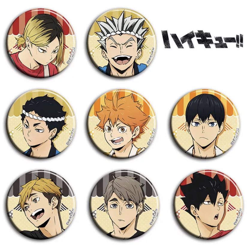 [PO] Haikyuu Badges, Hobbies & Toys, Memorabilia & Collectibles, Fan ...