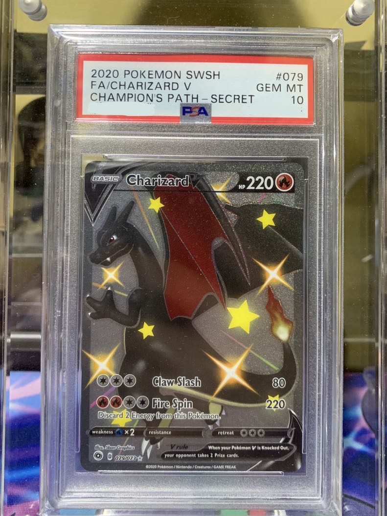 PSA 10 Shiny Charizard V 079/073 Secret rare Pokemon champions path ...