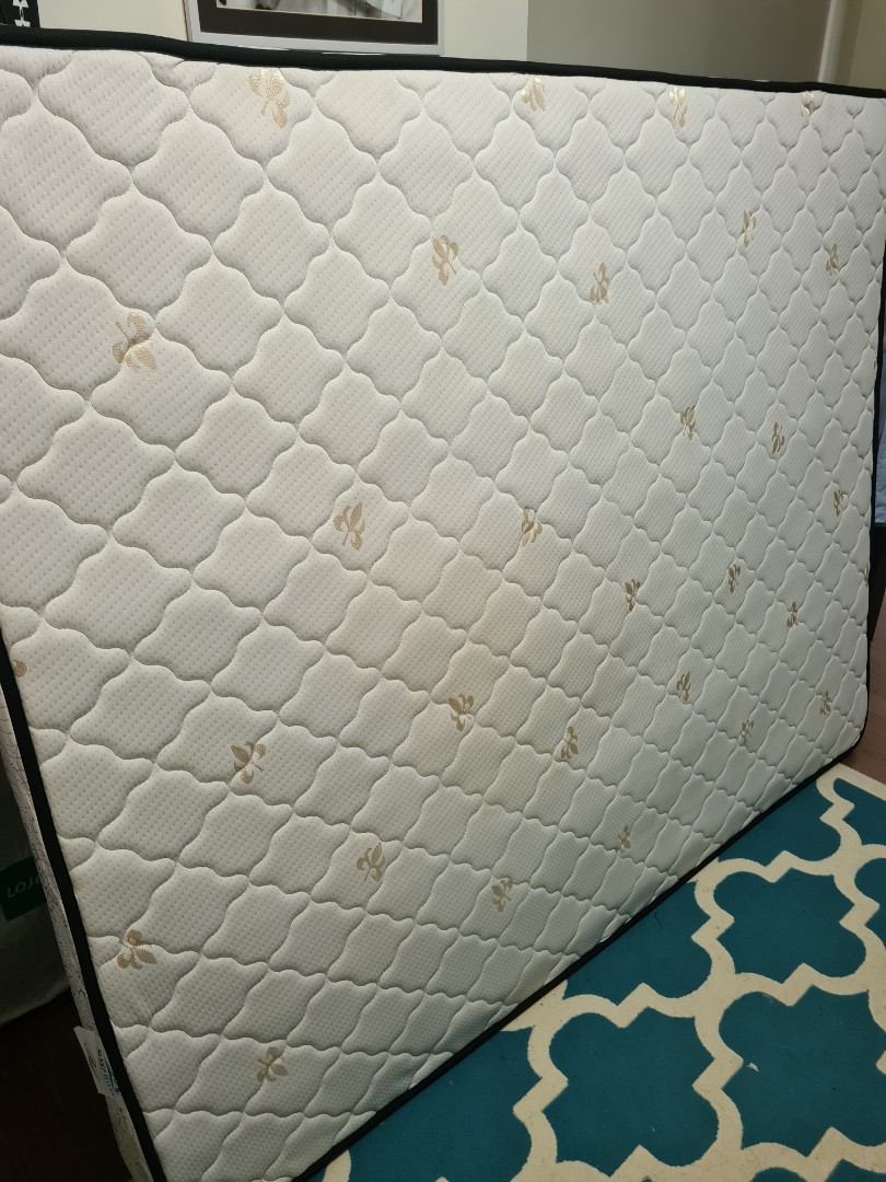 Queen Size Spring Mattress FOC, Furniture & Home Living, Furniture, Bed ...