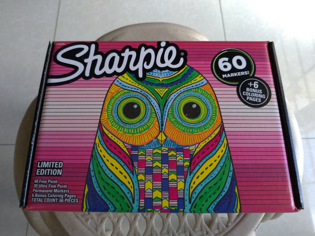 Sharpie Permanent Markers (Fine and Ultra-Fine Tip) 60-pack, Hobbies ...