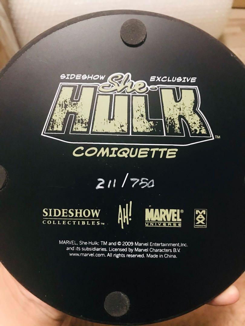 Sideshow She-Hulk Comiquette (Exclusive) - 211/750, Hobbies & Toys ...