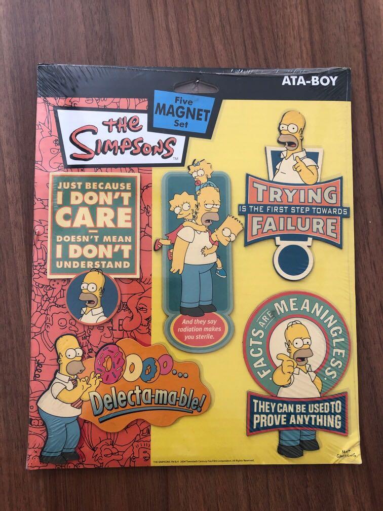 Simpsons 5 piece magnet set, Hobbies & Toys, Toys & Games on Carousell
