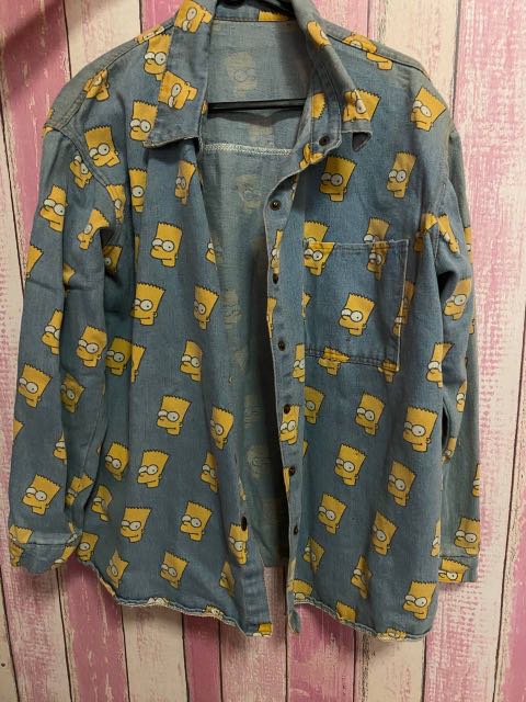 Simpsons Denim Jacket, Women's Fashion, Coats, Jackets and Outerwear on ...