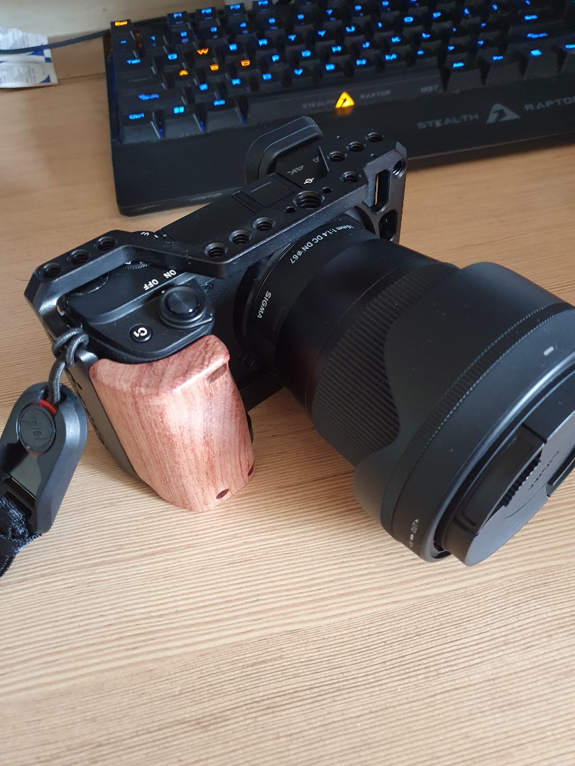 Sony A6400 Body with Smallrig + Wooden Handle, Photography, Cameras on ...
