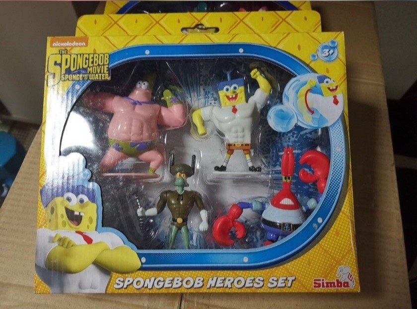 Spongebob Heroes Set, Hobbies & Toys, Toys & Games on Carousell