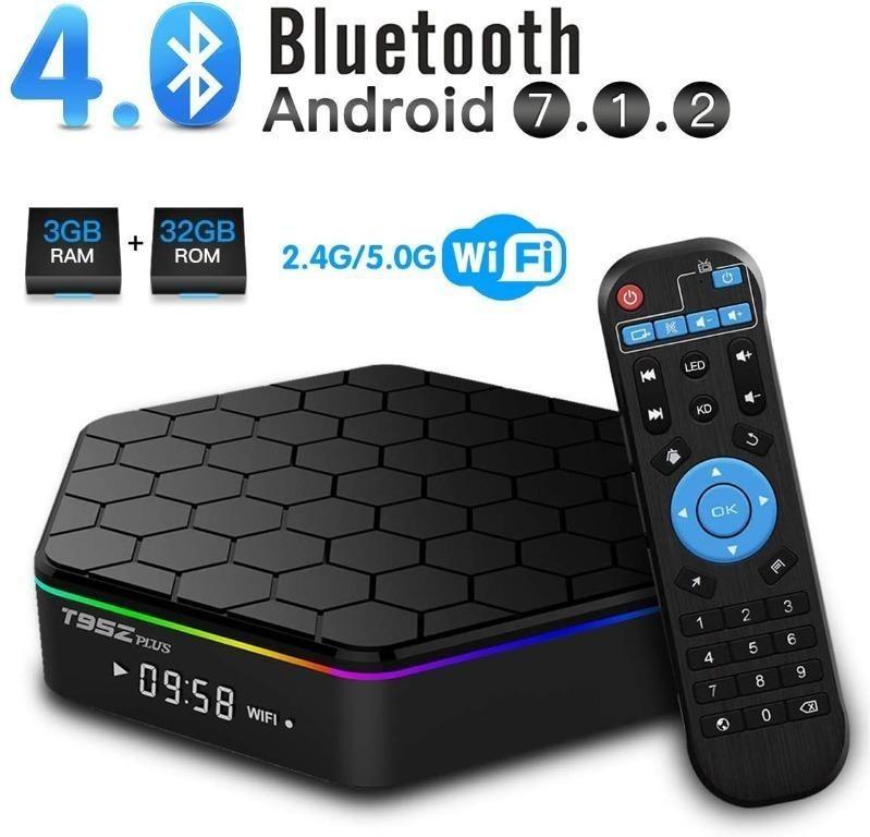 T95Z Plus 4K HD Android TV Box 3GB RAM 32GB ROM, Android 7.1 TV Box ...