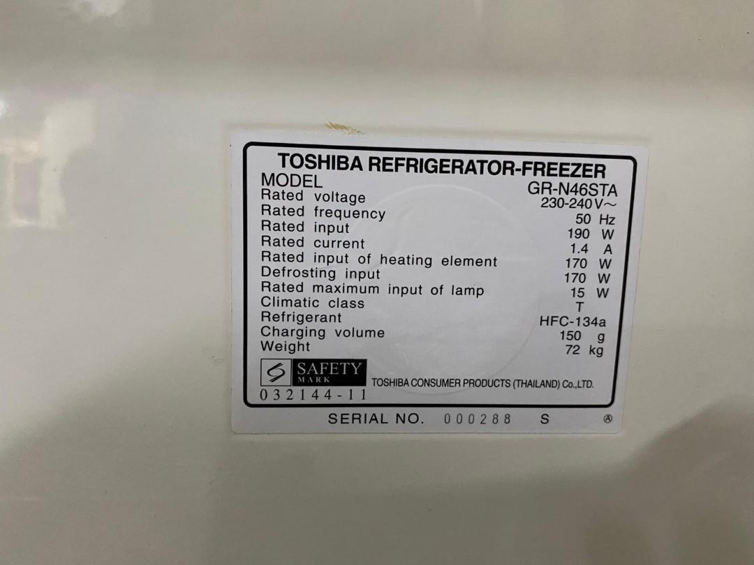 Toshiba fridge, TV & Home Appliances, Kitchen Appliances, Refrigerators ...
