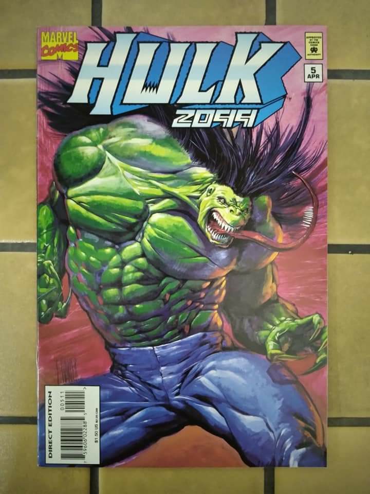 1st team app Locusts ( Hulk 2099 #5 ) Fred Harper - Painted Cover Art ...